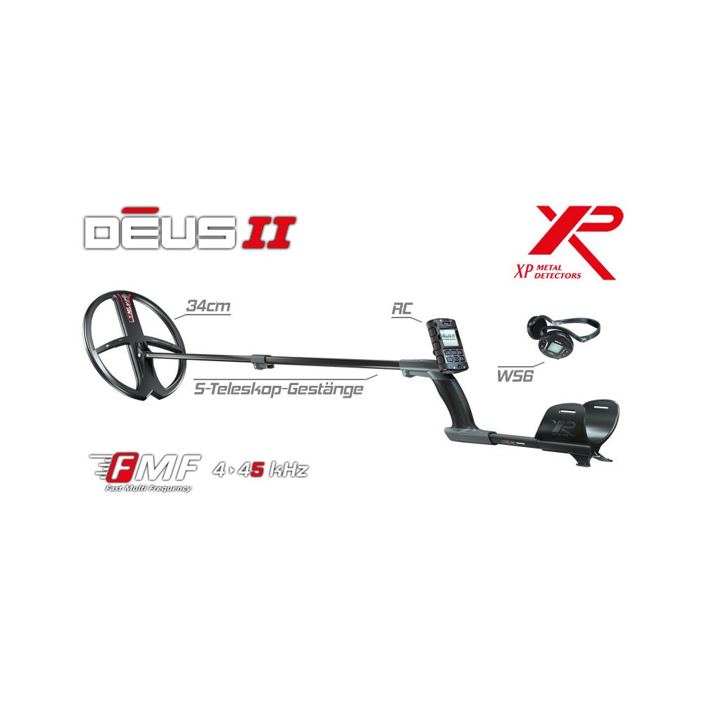 XP Deus II 34 FMF RC WS6 Komplettset