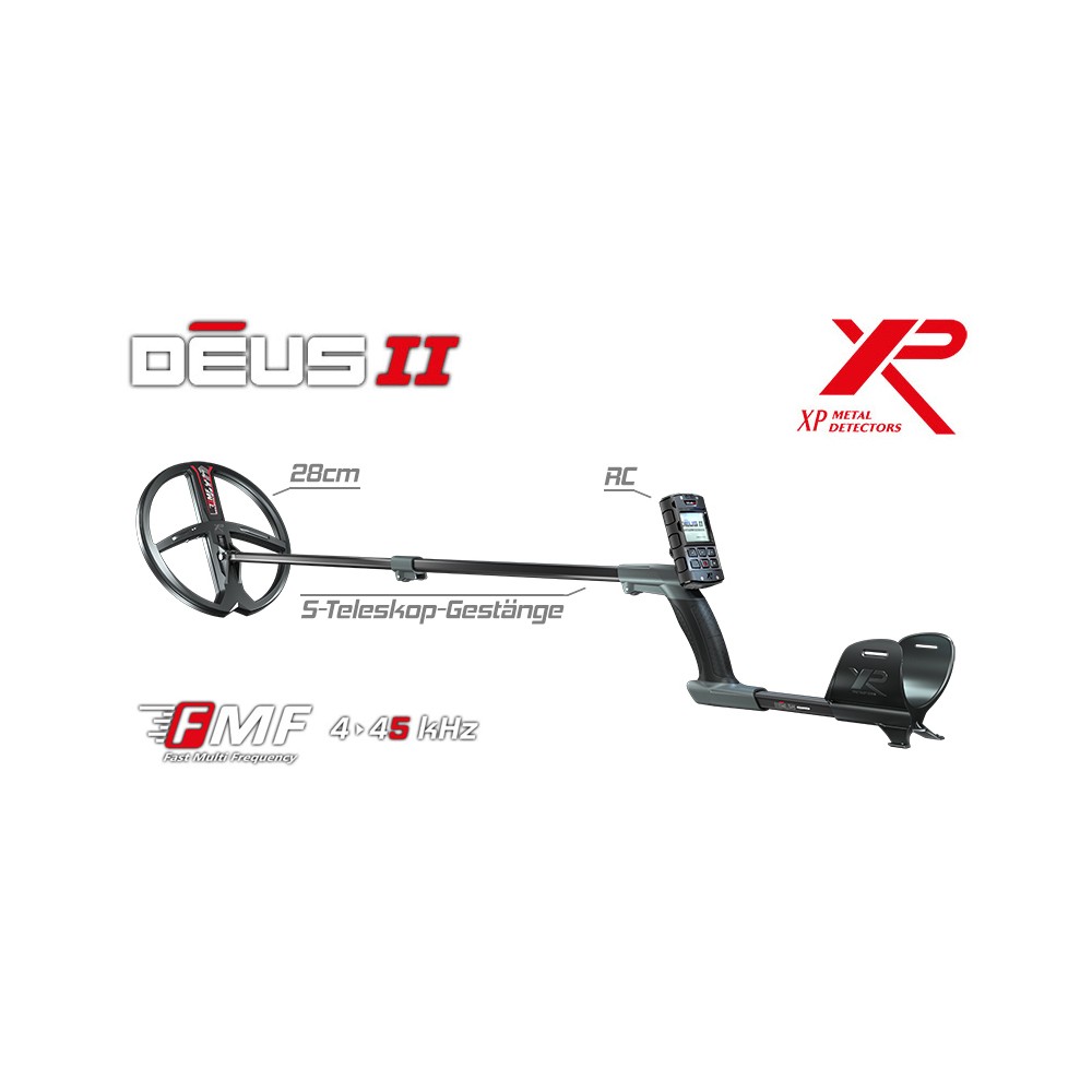 Metalldetektor XP Deus II 28 FMF RC Wireless